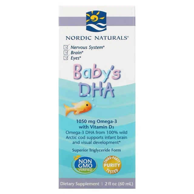 NORDIC NATURALS BABY‘S DHA - Omega-3 für Kinder mit Vitamin A und D3 ...