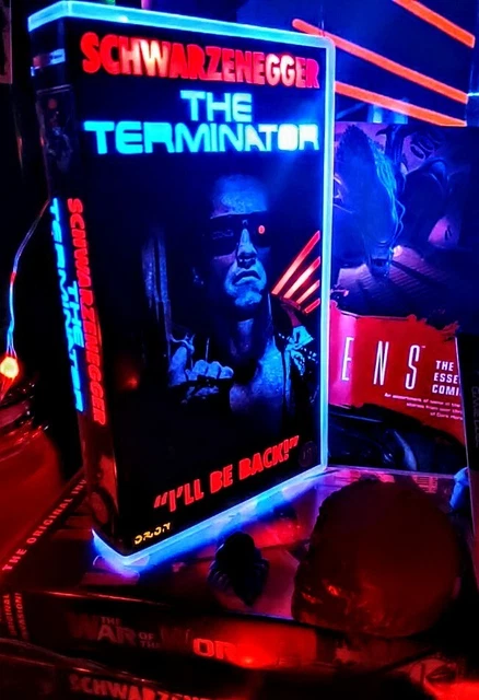 THE TERMINATOR VHS Lamp | Arnold Schwarzenegger Merch | 80s Movie Lamp ...