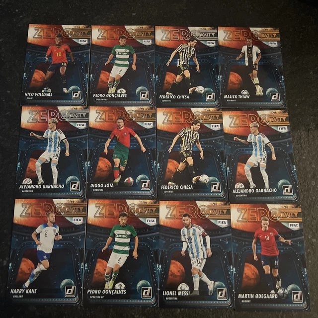 2023-24 PANINI DONRUSS Soccer Zero Gravity Lot 12 Lionel Messi Garnacho ...