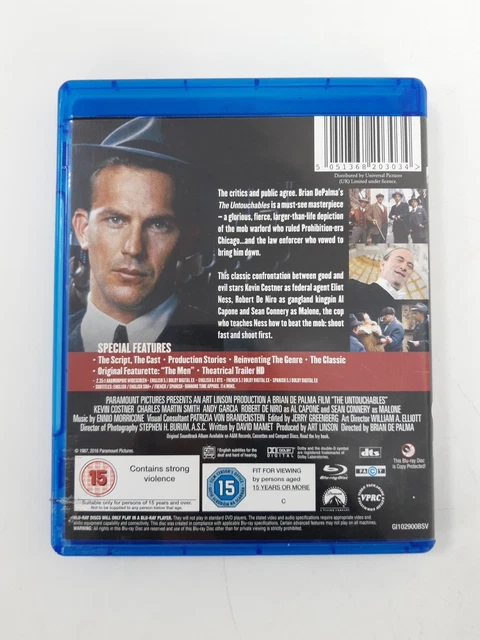 THE UNTOUCHABLES SPECIAL Collectors Edition Blu-Ray Kevin Costner [15 ...