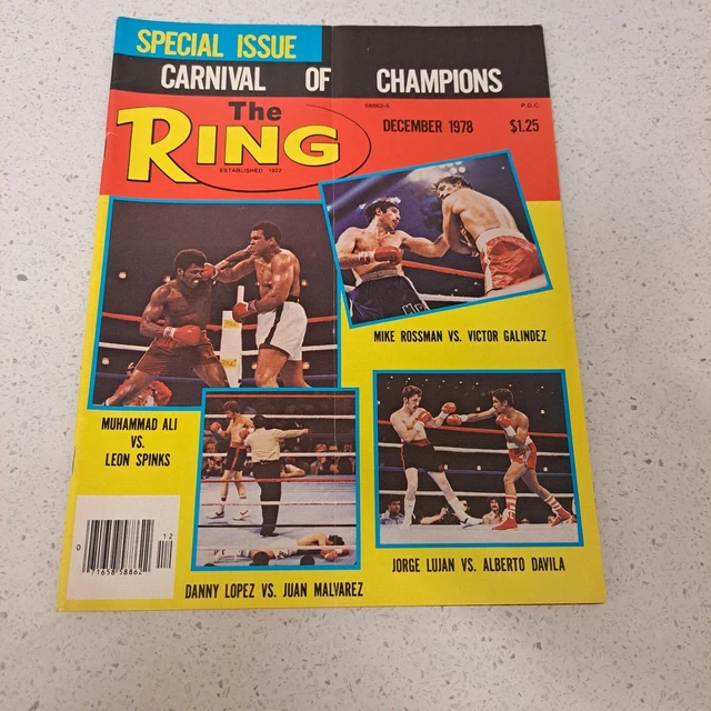 THE RING BOXING MAGAZINE-DECEMBE 1978, SPECIAL ISSUE CARNIVAL OF ...