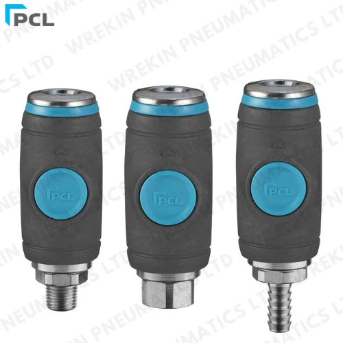 GENUINE PCL SAFETY Air Line Push Button Couplings Quick-Release Coupler ...