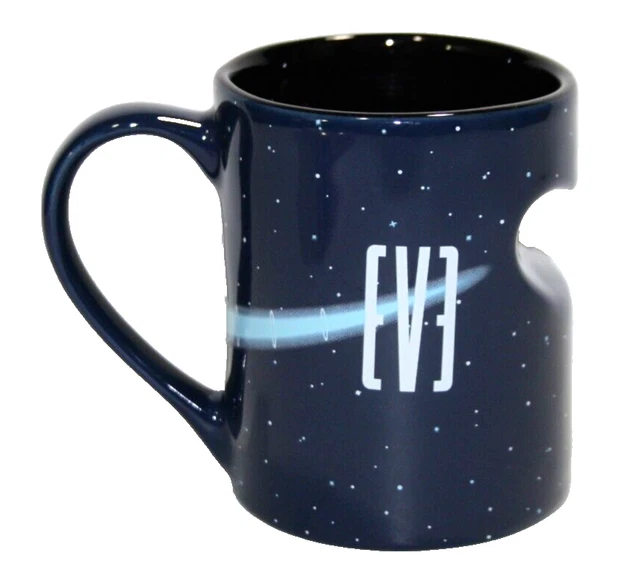 DISNEY PARKS PIXAR Eve Wall E Half Cut Out Heart Coffee Tea Ceramic Mug ...