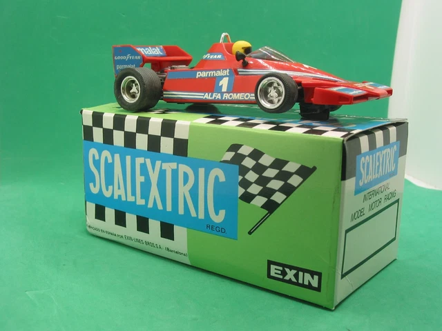 VINTAGE SCALEXTRIC 4056 BRABHAM BT46 original decals RX motor VG+B ...