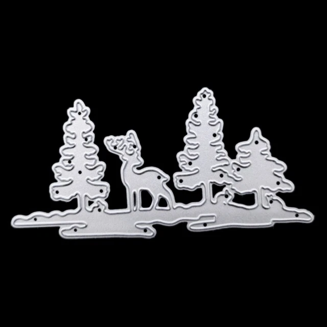 CHRISTMAS ELK DEER Metal Cutting Die for DIY Art Scrapbooking Album ...