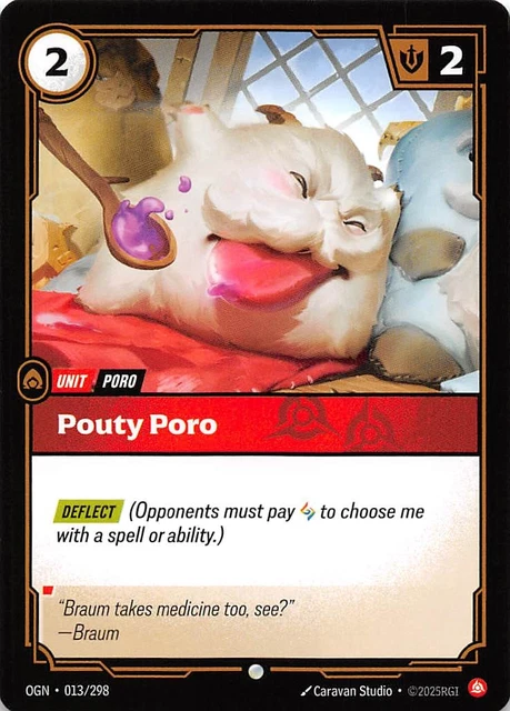 POUTY PORO 013/298 Origins Riftbound League of Legends $3.29 - PicClick AU