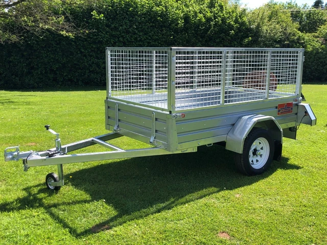 APACHE 7X4 CAR Trailer Brand New Fully Galvanized With Cage Kit ...