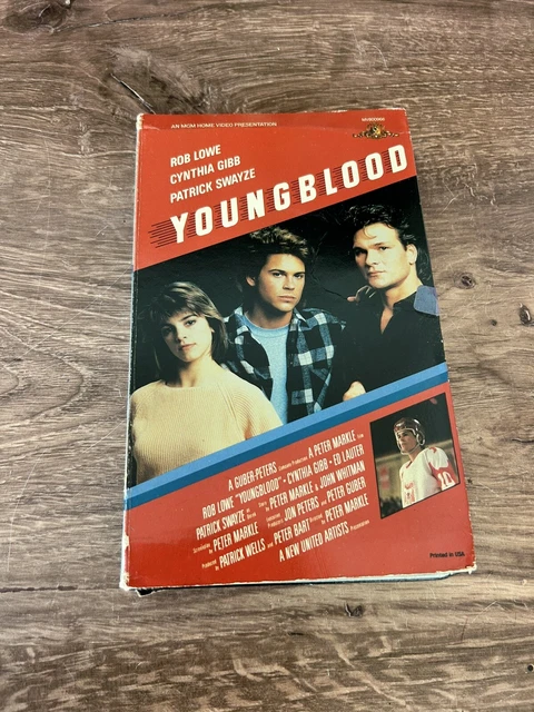 YOUNGBLOOD PATRICK SWAYZE Rob Lowe Keanu Reeves Vhs Big Box 1986 1St Ed ...
