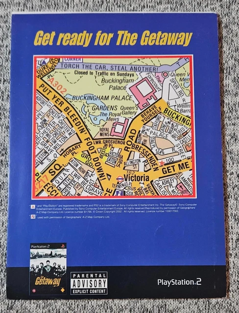 ATOZ GUIDE/MAP FOR The Getaway PS2 game £0.99 - PicClick UK
