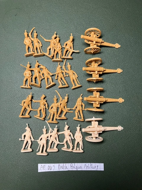 WATERLOO 1815 1:72 Soldatini Dutch Belgian Artillery 1815 24 Parts Art ...