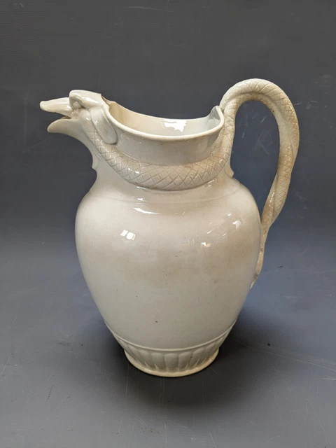 18TH CENTURY CREAMWARE Water Jug Staffordshire Rockingham Ridway Turner ...