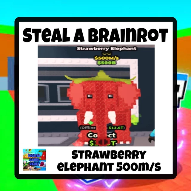 STEAL A BRAINROT | SAB | Strawberry Elephant (550M/s Base) $1,724.95 ...