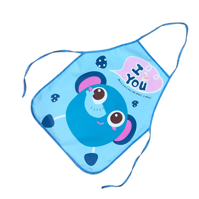 BLUE KIDS APRON For Cooking Painting Housework Children Cartoon ...