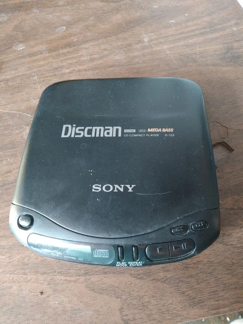 VINTAGE SONY PORTABLE Discman Walkman CD Player Handheld D-131 80s 90s ...