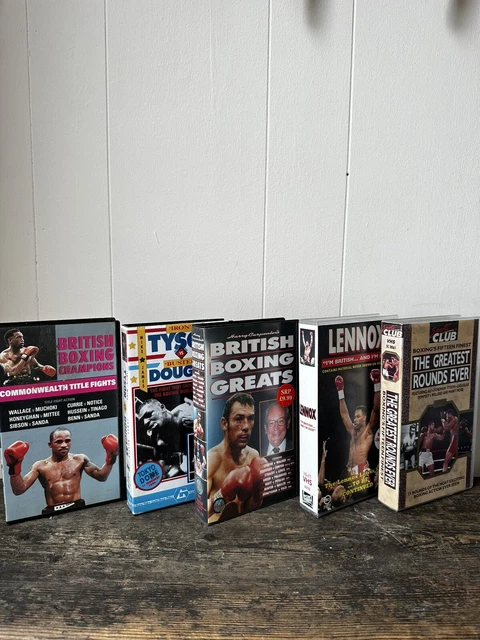 5 VINTAGE BOXING VHS Mike Tyson Lennox Retro EUR 23,37 - PicClick IT