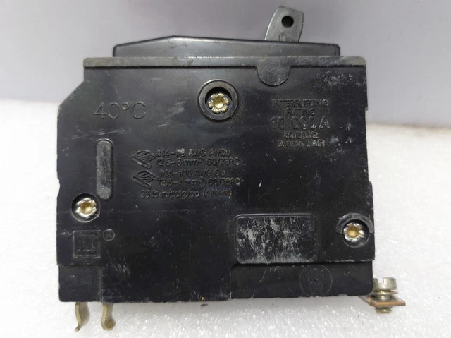 SQUARE D TIPO QOB Miniature Circuit Breaker 20A 10kA 120/240V~ AB-5368 ...