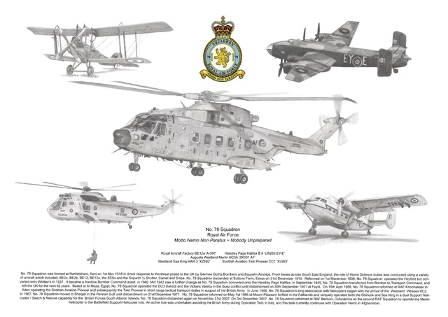 78 SQUADRON MONTAGE signed aviation art print A3 £15.00 - PicClick UK