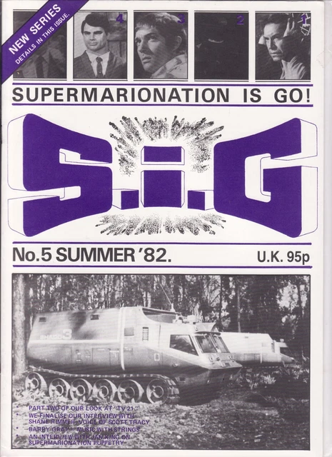 S.I.G.MAGAZINE #5 1982 Gerry Anderson Itc Thunderbirds Stingray Ufo ...