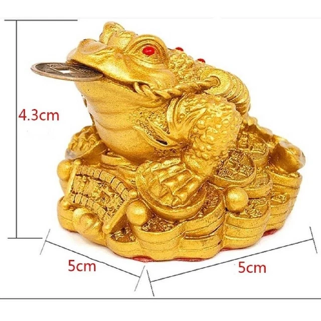 RÉSINE FENG SHUI argent Toad chan chu richesse fortune attirer la ...