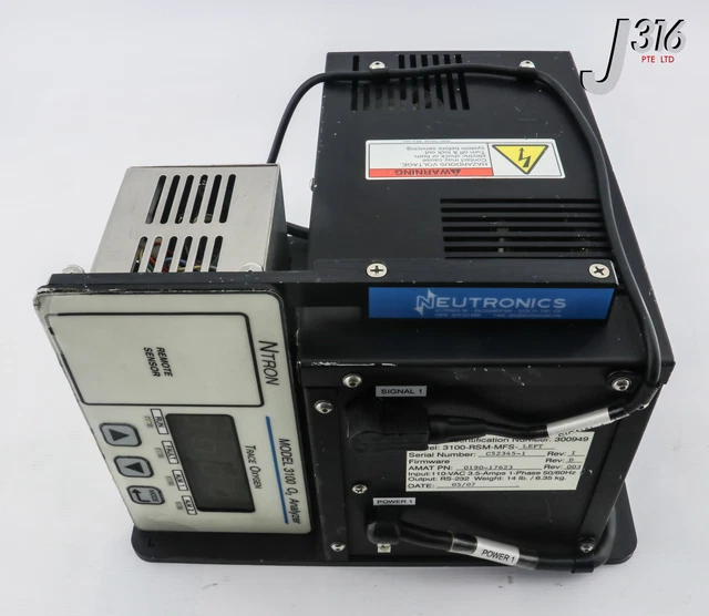 26181 APPLIED MATERIALS Neutronics O2 Analyzer 3100,3100-Rsm-Mfs-Left ...
