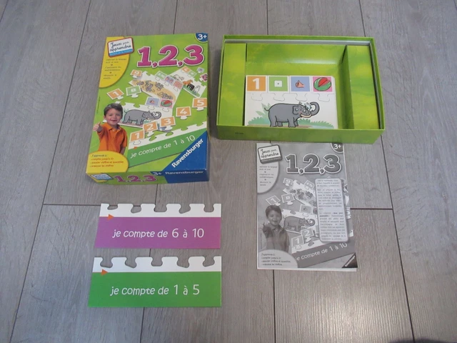 JEUX ÉDUCATIF : 1,2,3 apprentissage des nombres - ravensburger 3 ans EUR 4,99 - PicClick FR