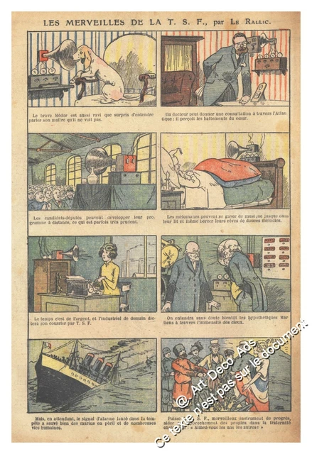 1927 LES MERVEILLES de la TSF Le Rapprochement des peuples, poste-radio ... 1927 LES MERVEILLES de la TSF Le Rapprochement des peuples, poste-radio ...