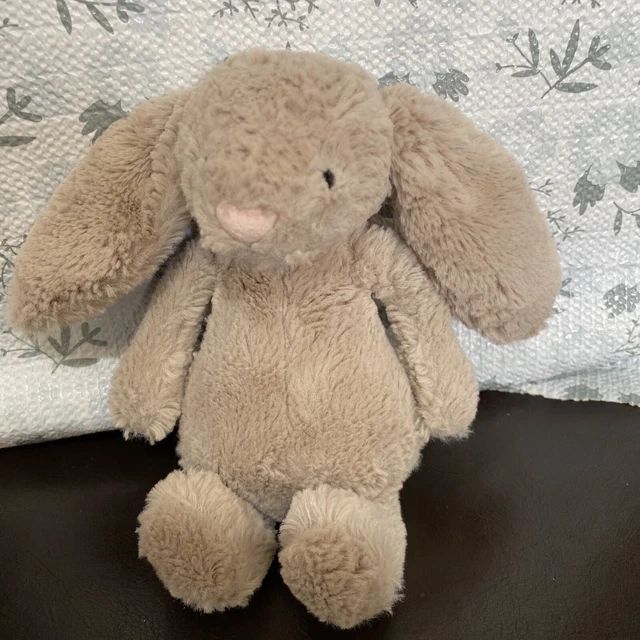 JELLYCAT SMALL BASHFUL Beige Bunny Rabbit plush Soft Toy 8in £8.50 - PicClick UK