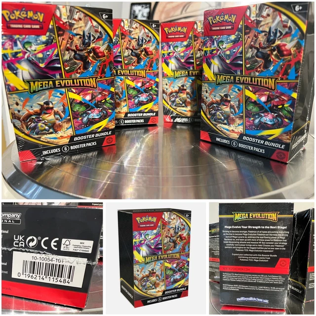 POKÉMON TCG: MEGA Evolution Booster Bundle (6 Packs) [Versand am selben ...