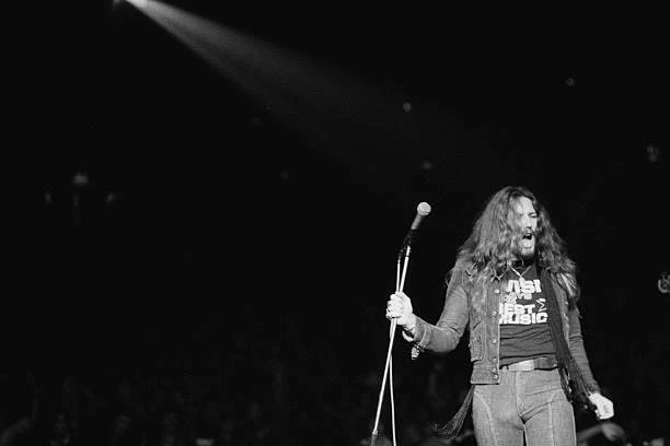 ENGLISH SINGER DAVID Coverdale Performing Wembley London 1976 Old Music ...