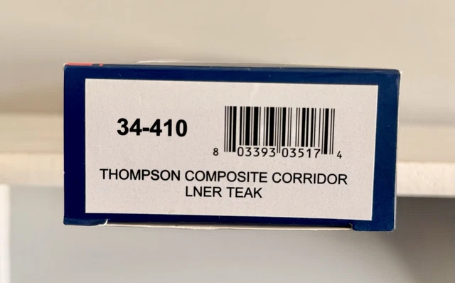BACHMANN 34-410 THOMPSON Composite Corridor 18510 LNER Teak OO Gauge ...