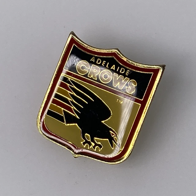 VINTAGE 90S OFFICIAL Adelaide Crows Football Club Shield Logo AFL Badge ...