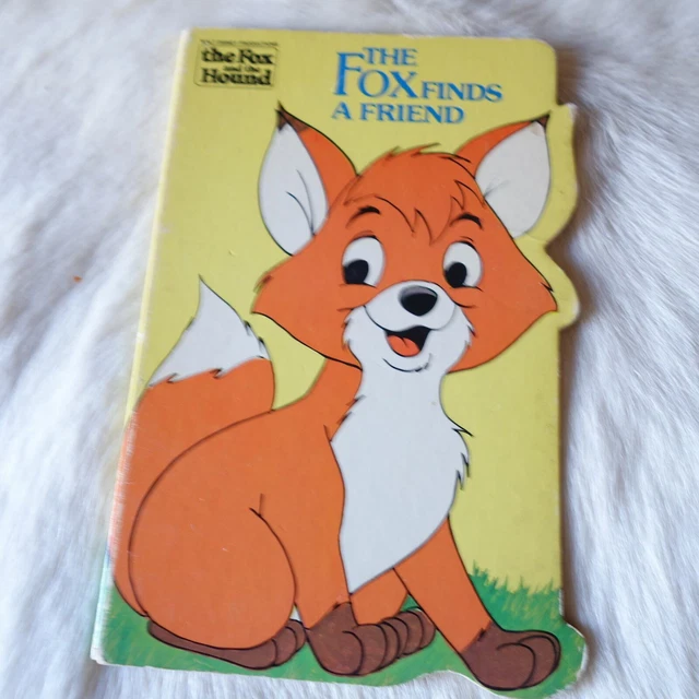 THE FOX FINDS A FRIEND Vtg THE FOX AND THE HOUND Tv Show Book Vtg SHAPE ...
