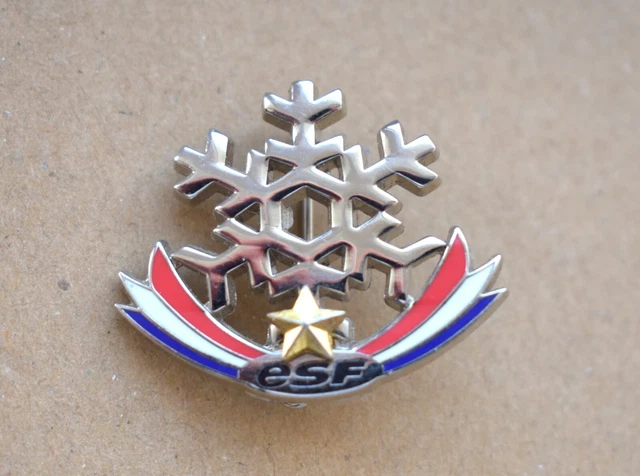 INSIGNE, BROCHE MÉDAILLE ski ESF " 1ère étoile ", version actuelle EUR ...