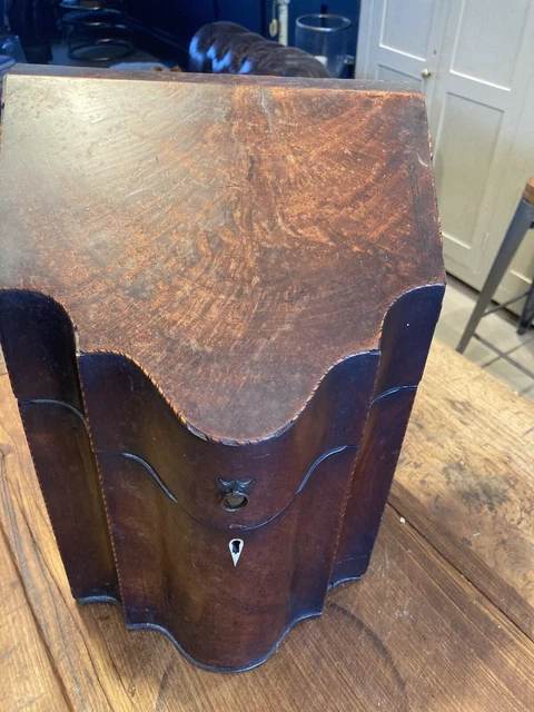 ANTIQUE GEORGIAN MAHOGANY Knife Box £100.00 - PicClick UK