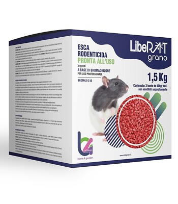 OFFERTA ESCA TOPICIDA Veleno Liberat Per Topi E Ratti In Grani Kg 1,5 ...