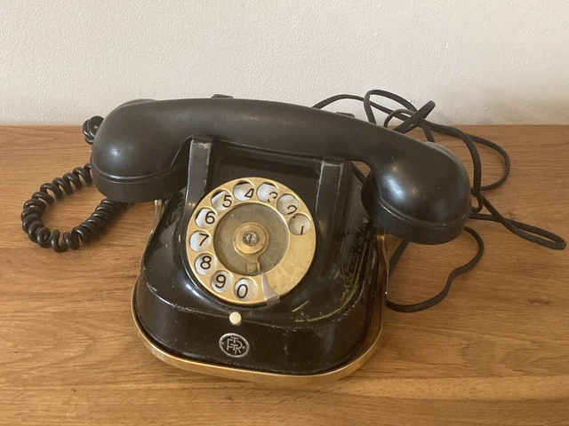 BAKELITE AND BRASS ANVERS BELL Telephone, 1950's Retro/Vintage, Rotary ...