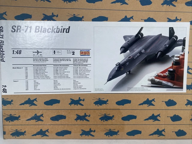 TESTORS SR-71 BLACKBIRD Airplane Model Kit 1/48 7584 EUR 43,42 ...