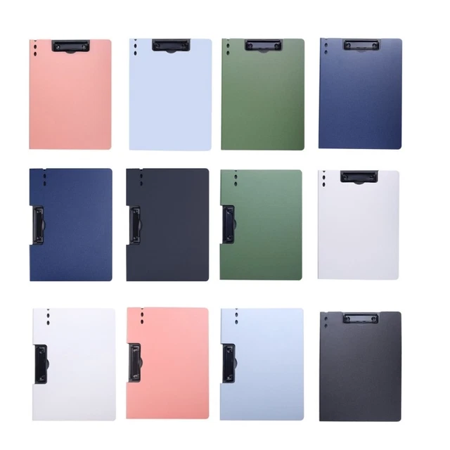 FLIPPING CLIPBOARD FOLDER With Metal Clip Portable File Organiser ...