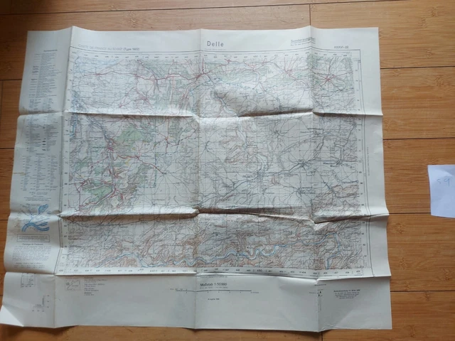 PLAN , CARTE Ww2 Allemande Sur La France EUR 23,00 - PicClick FR