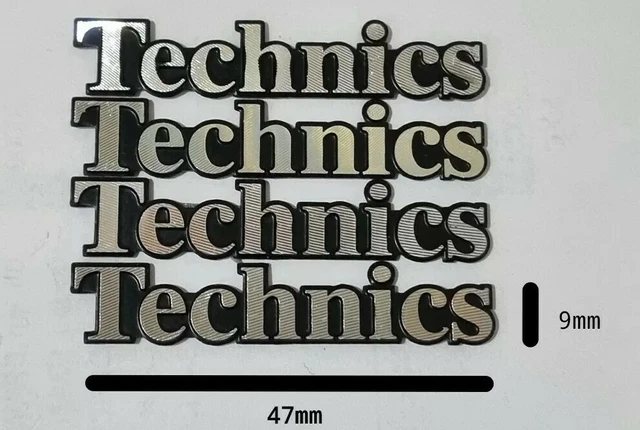 2X TECHNICS SPEAKER Emblem. 3D Aluminium Badge. Sticker Badge Car ...