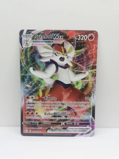 A3 CARTE POKÉMON Pyrobut Vmax 019/072 EUR 9,90 - PicClick FR