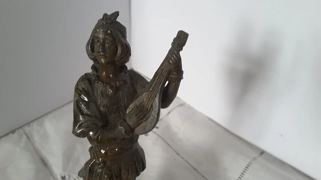 STATUETTE HOMME A La Mandoline Regule Et Marbre EUR 19,90 - PicClick FR