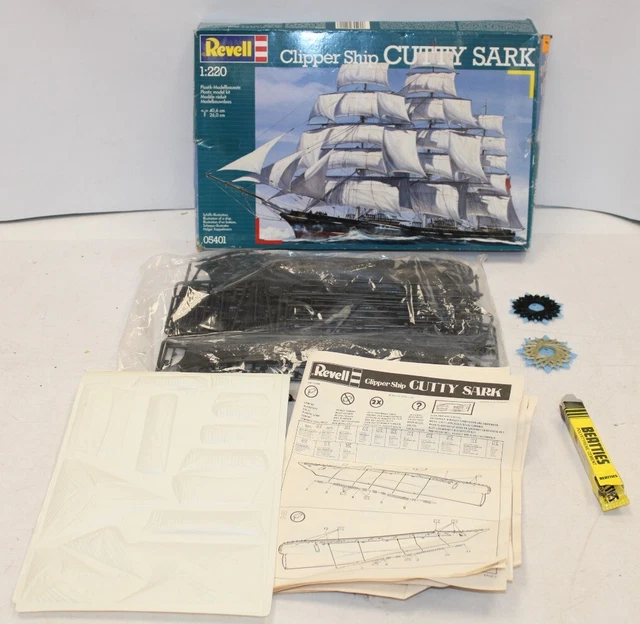 REVELL CLIPPER SHIP Cutty Sark 1:220 Scale Military Ship Model Kit ...