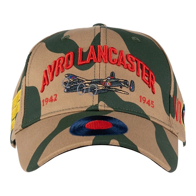 BRITISH ARMY LANCASTER Bomber Baseball Cap WW2 Embroidered Camo Royal ...