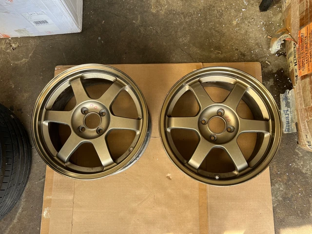 JDM RAYS ENG Volk TE37 Japan 16" wheels for honda Civic integra dc2 eg6 ...