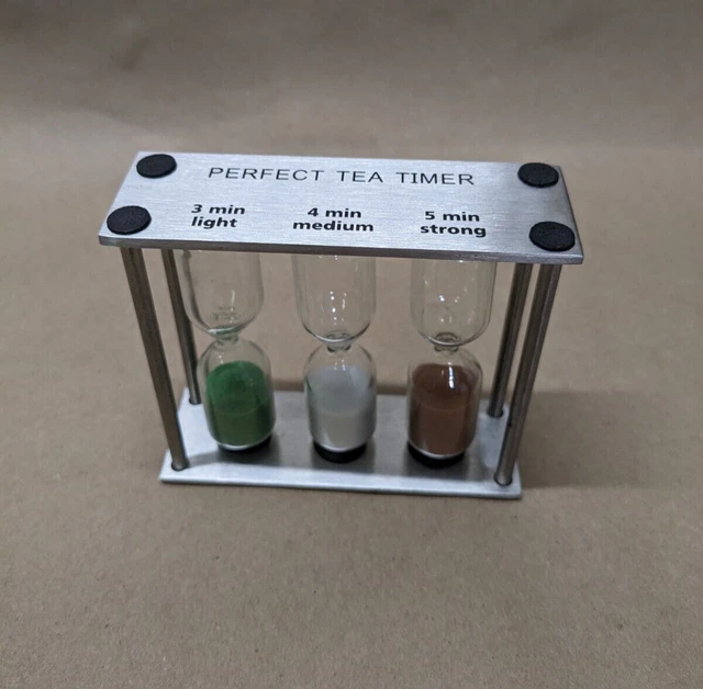 PERFECT TEA TIMER Three-In-One 3-4-5 Minute Sand Hourglass Timers $7.99 ...