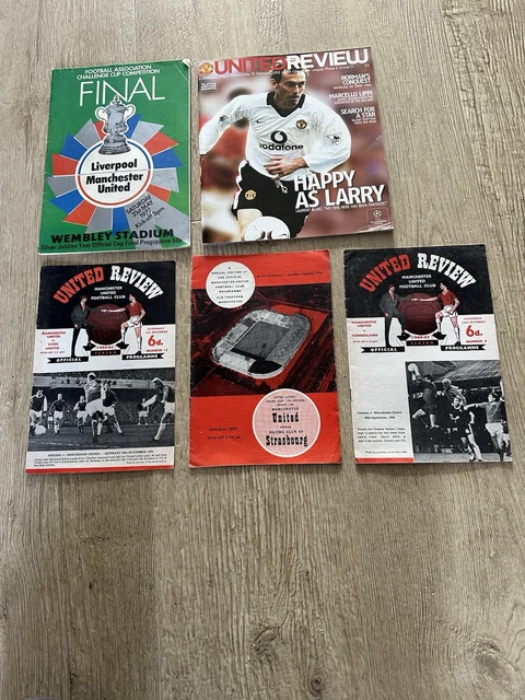 MANCHESTER UNITED FC football programmes £11.12 - PicClick UK