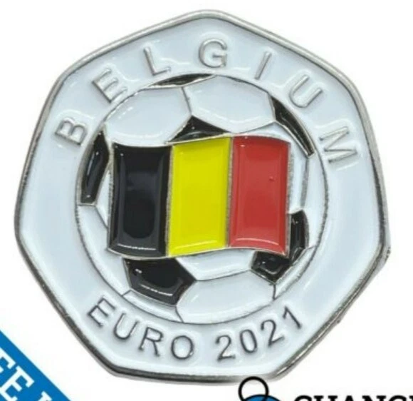 RARE COIN FOOTBALL Euro 2021 Belgium 50p Shaped Coin TGBCH Limited ...
