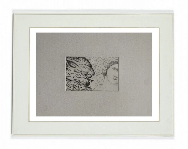 JACQUES BOERI (1929-2004) Gravure Eau-Forte La Belle et La Bête (23 ...