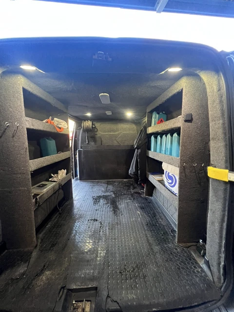 FORD TRANSIT RACKING And Water Tank With Outlet And Overflow Under Van ...